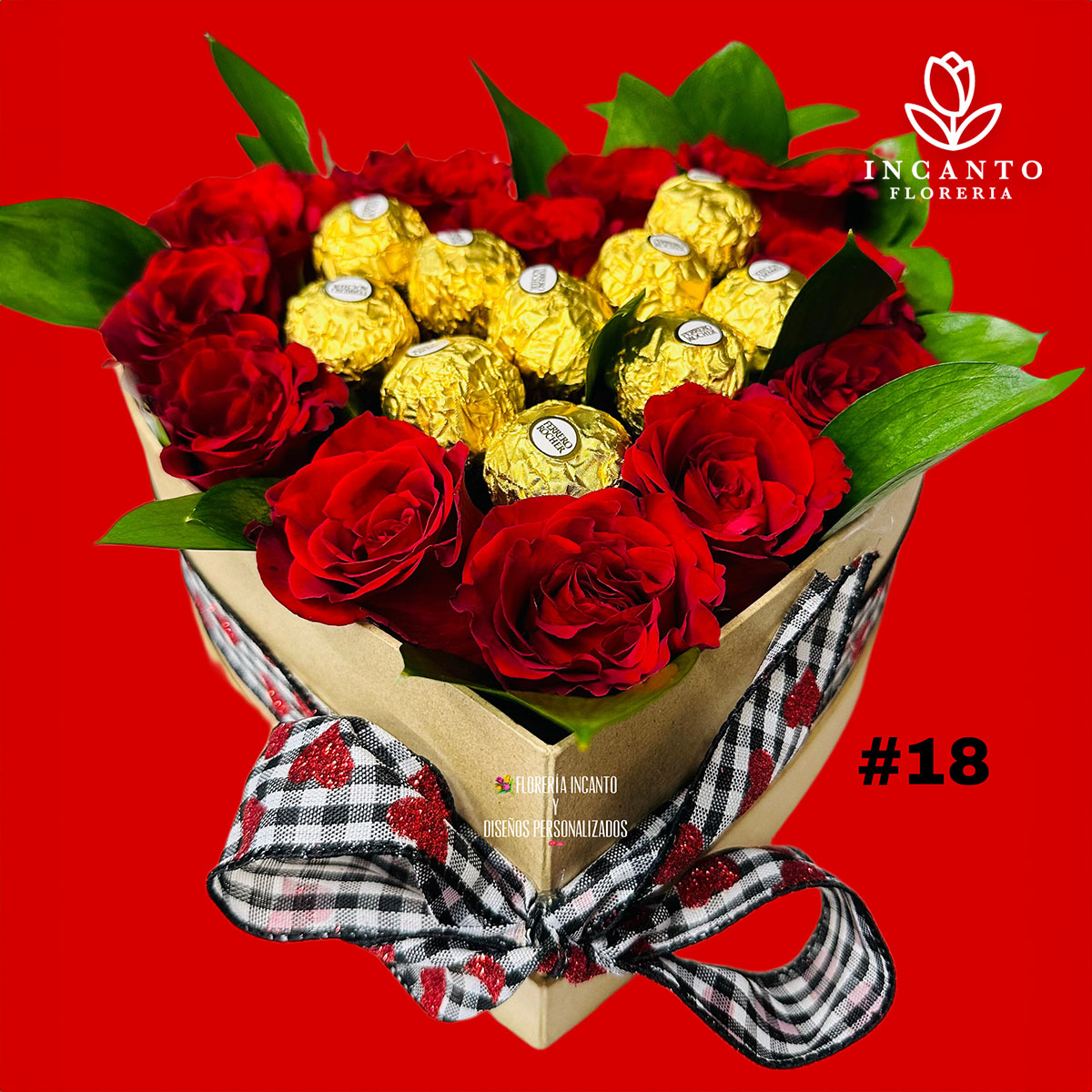 Corazón Ferrero #18 – Floreria Incanto